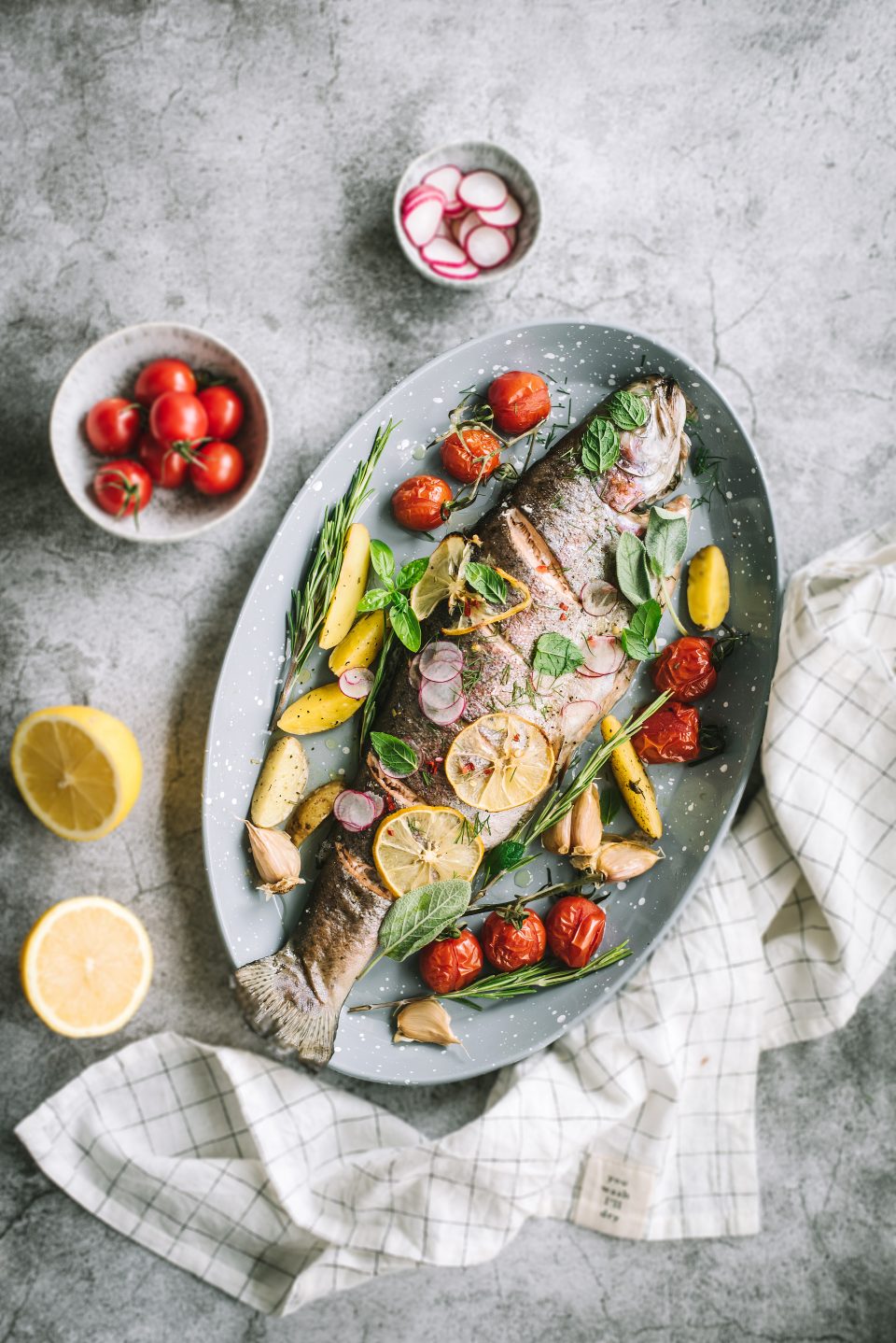 keptas upėtakis - maistas yra gražus